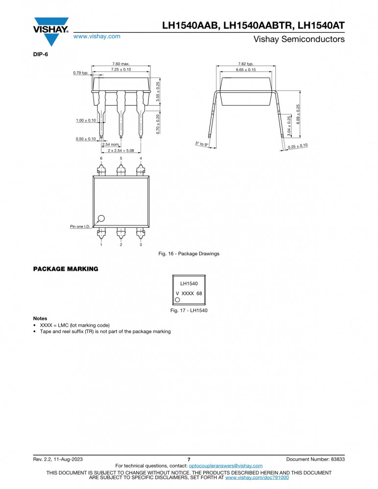 LH1540AAB-X001 datasheet page 7
