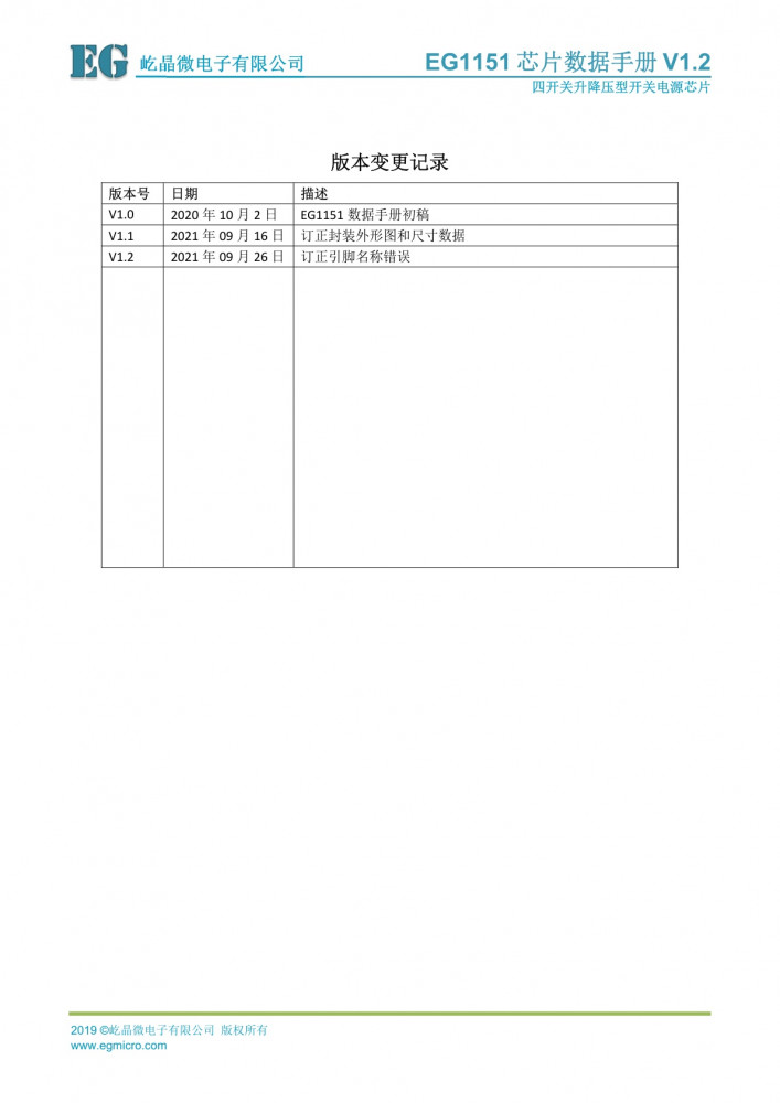 EG1151 datasheet page 2