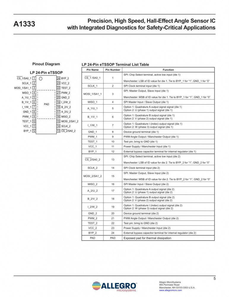 A1333 datasheet page 5