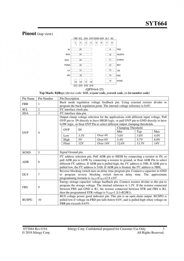 SYT664RGC datasheet page 3