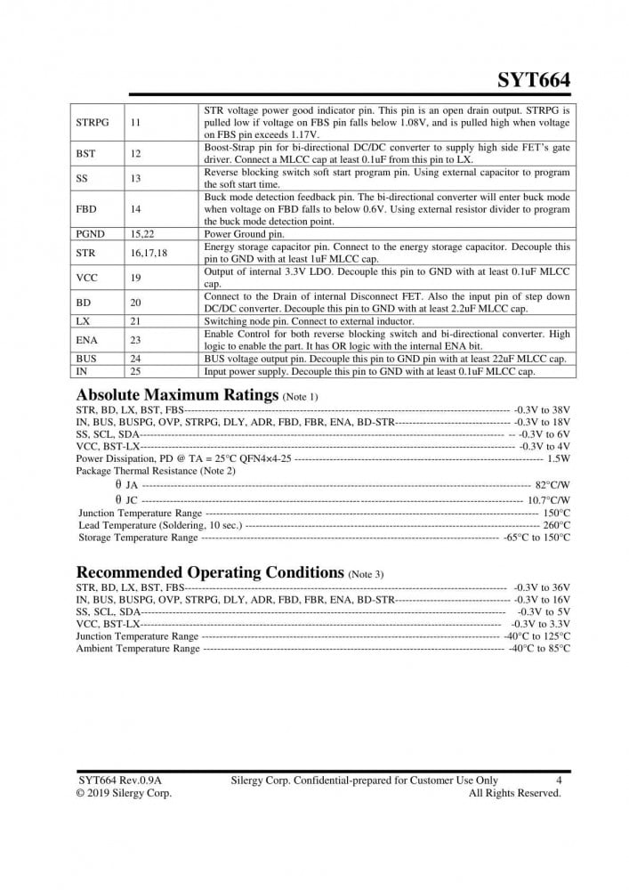 SYT664RGC datasheet page 4