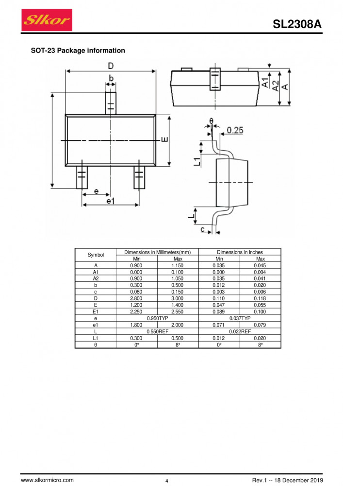 SL2308A datasheet page 4