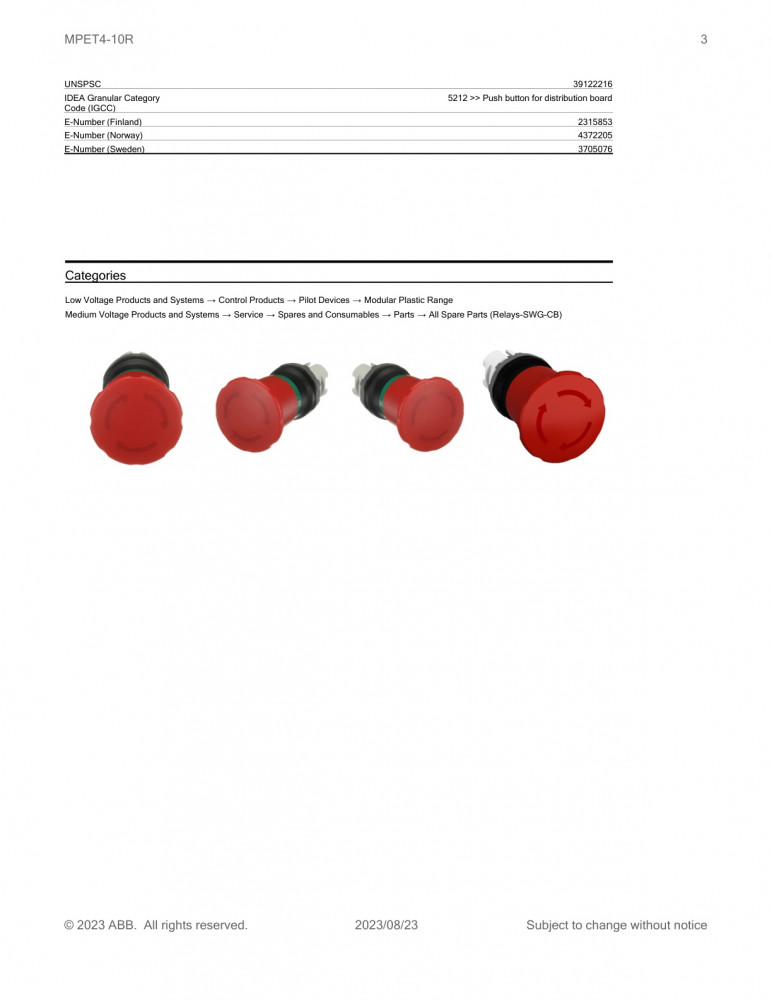 ABB MPET4-10R technical document page 3