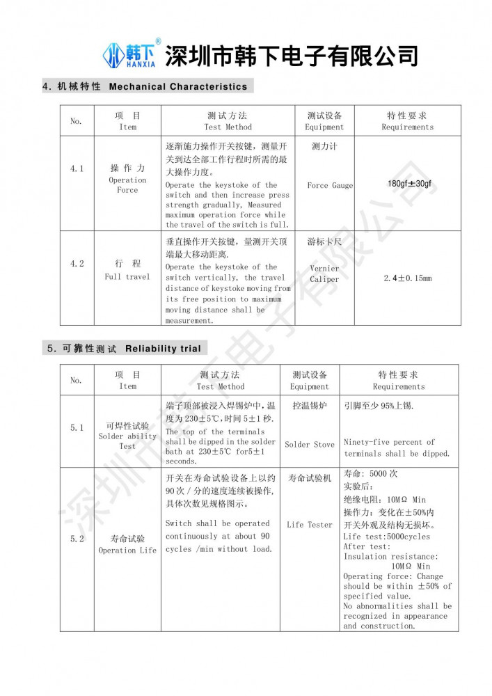 HX 8.5-8.5 ZS specification page 4