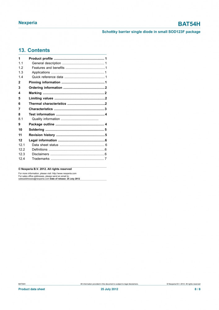 BAT54H,115 datasheet page 8
