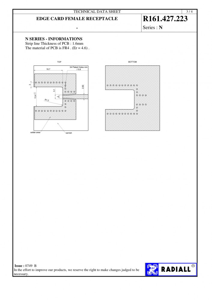 Radiall R161427223 technical document page 3