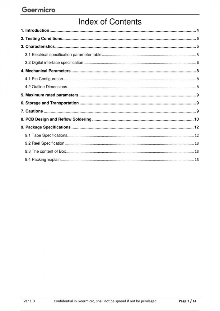 SDV01-003 datasheet page 3