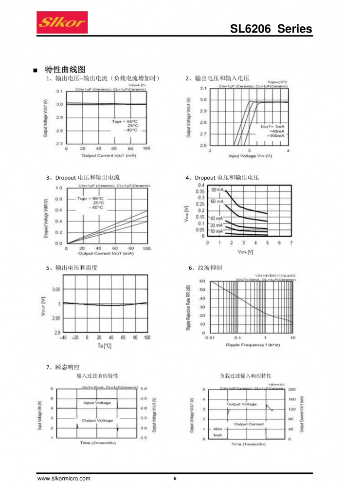 SL6206 datasheet page 6