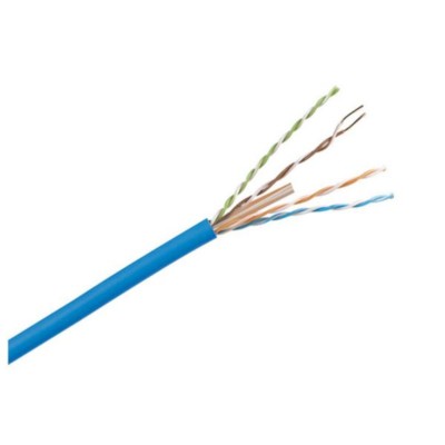 Cable category 6 U/UTP 4 pairs PVC Euroclass Eca 305 meters blue for sale