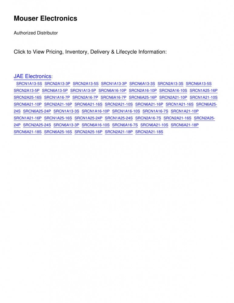 JAE SRCN catalog page 9