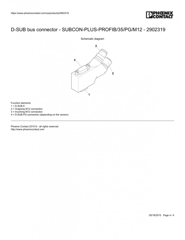 Phoenix Contact 2902319 function block diagram