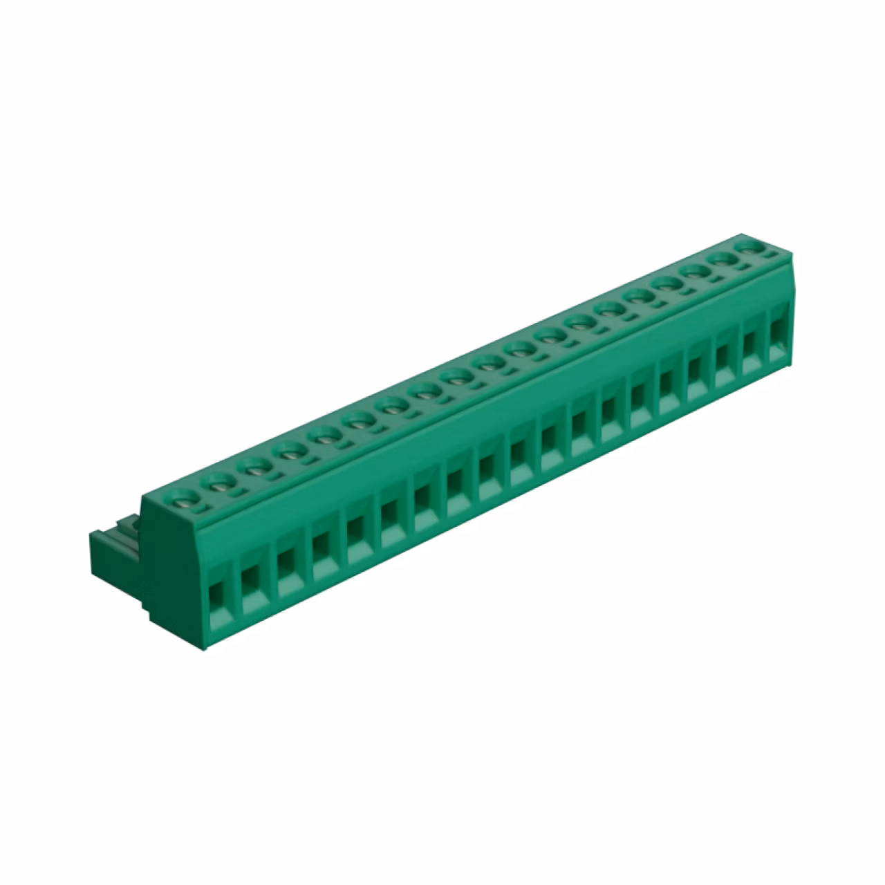 5.00mm Pitch Eurostyle Horizontal Plug, Green Housing, 19 Circuits for sale