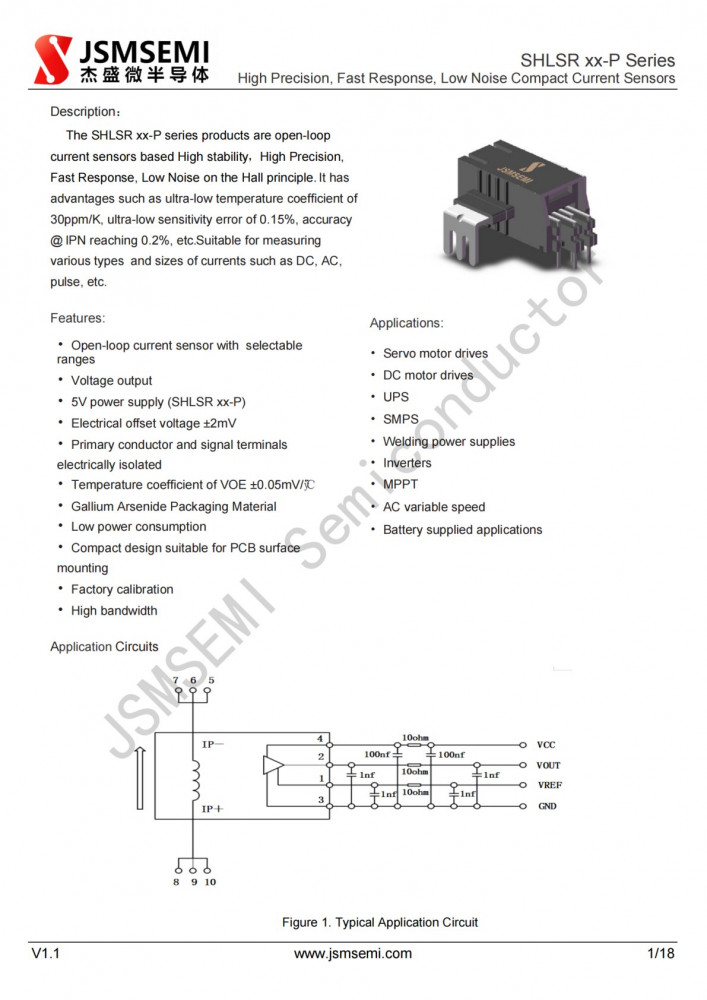 SHLSR20-P datasheet page 1