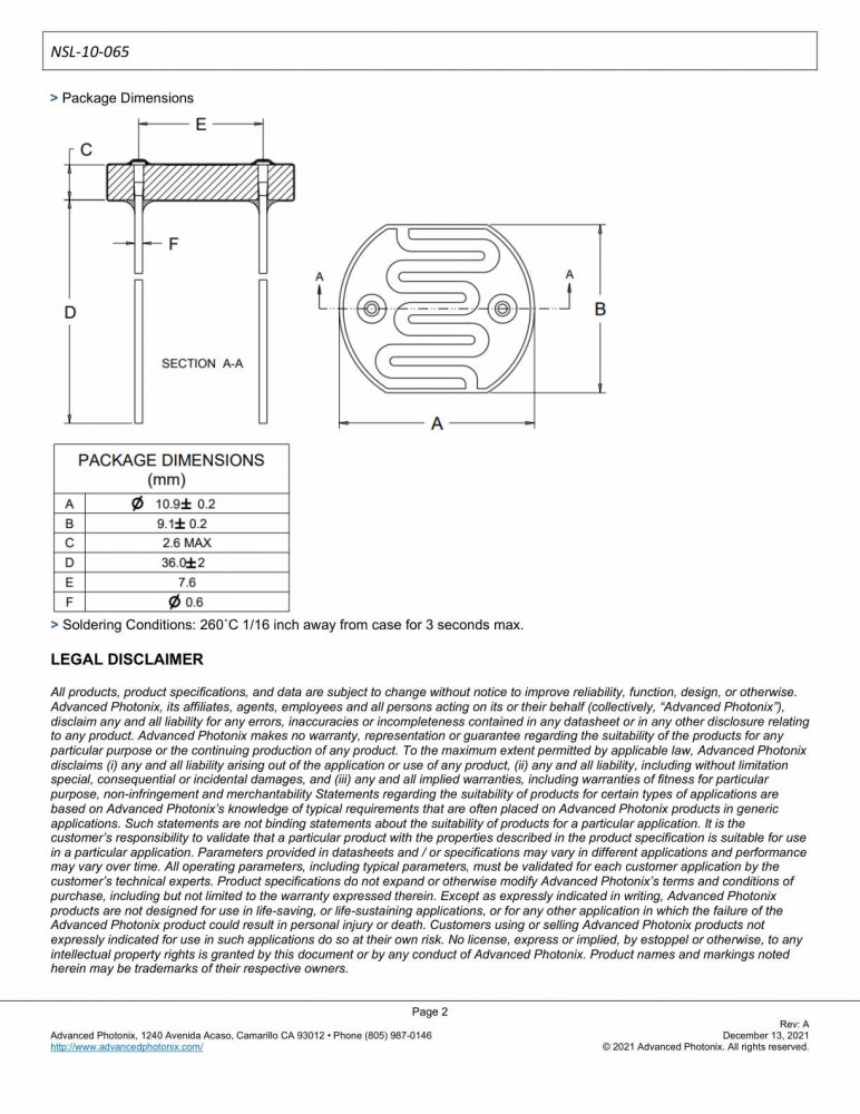 NSL-10-065 technical document image, page 2
