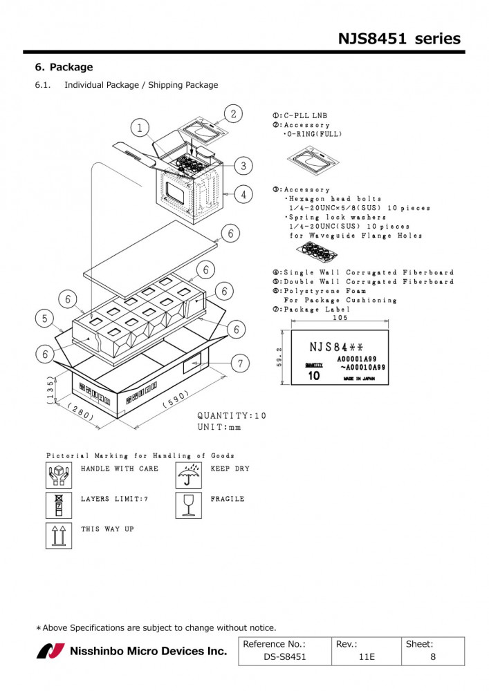 NJS8451 series datasheet, page 8