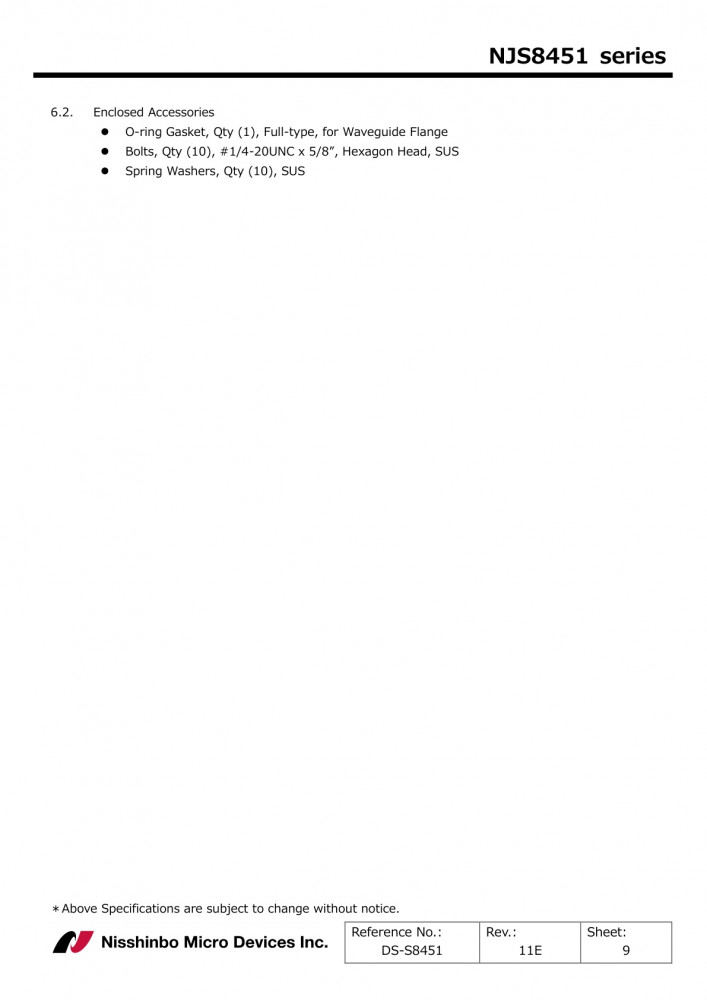 NJS8451 series datasheet, page 9