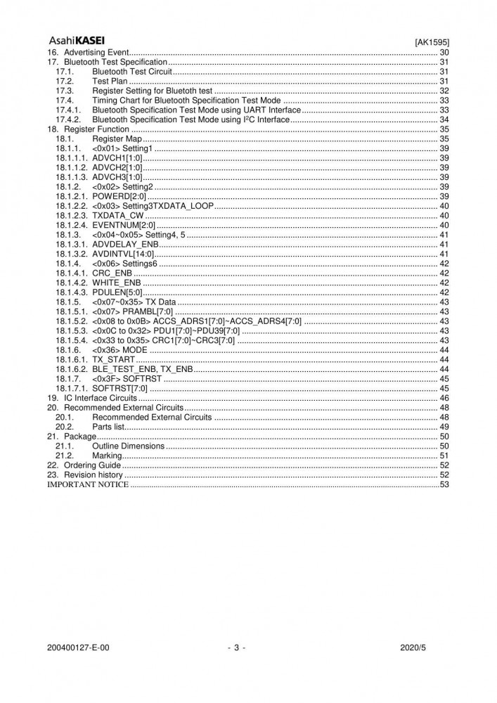 AK1595 technical document page 3