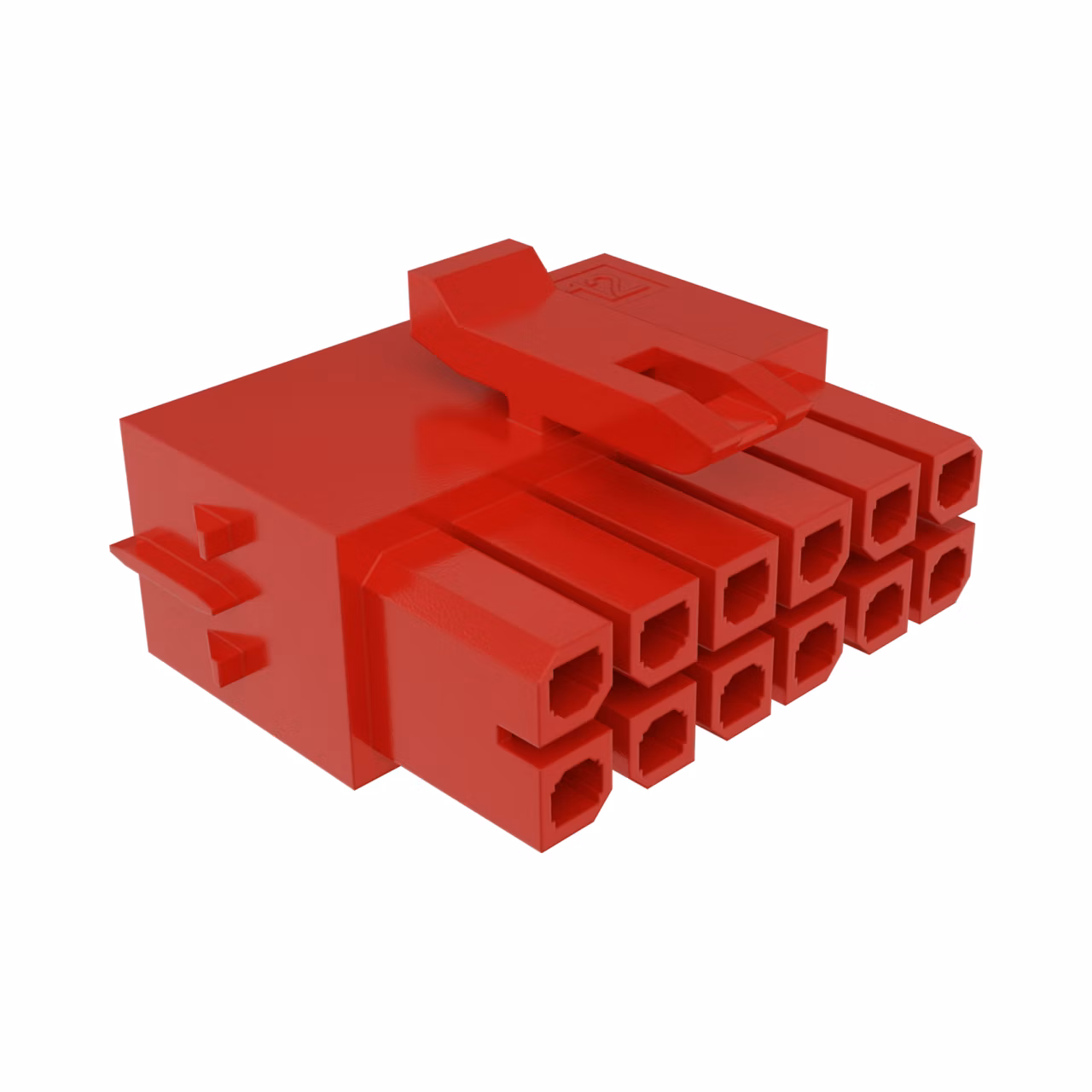 Micro-Fit+ Versa Color Receptacle Housing, Dual Row, 12 Circuits, UL 94V-0, Glow-Wire Capable, Red for sale