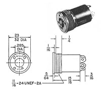 Amphenol TJ-105HT Audio Connector