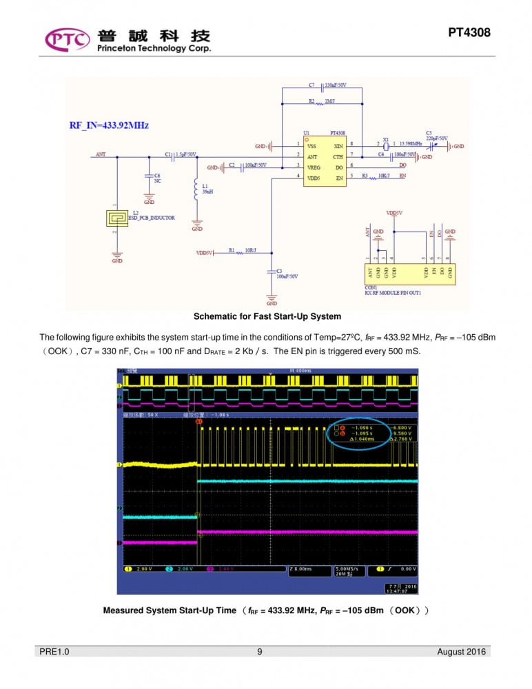 PT4308 datasheet page 9