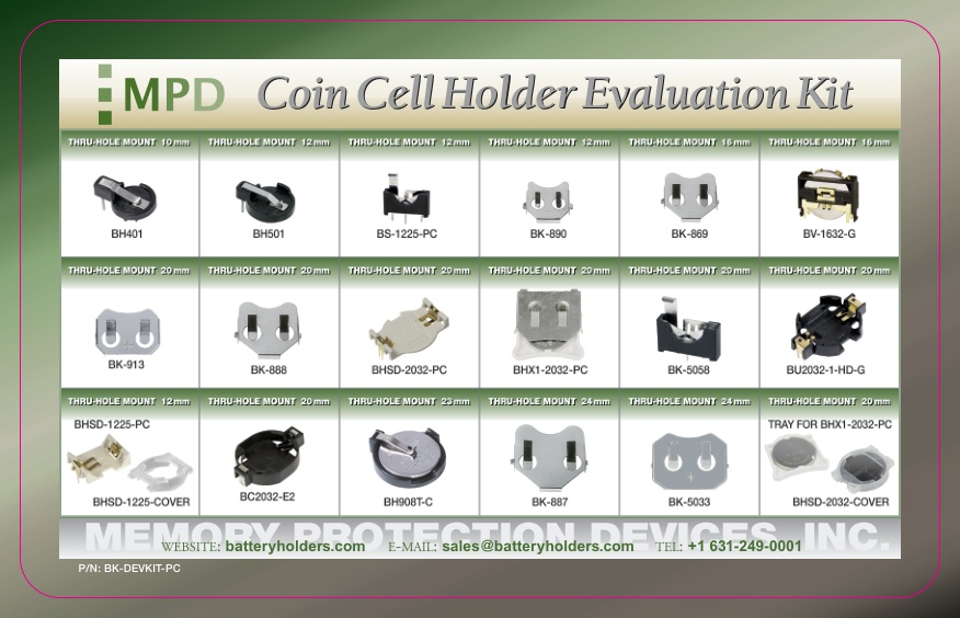 BK-DEVKIT-PC coin cell holder evaluation kit documentation page 2