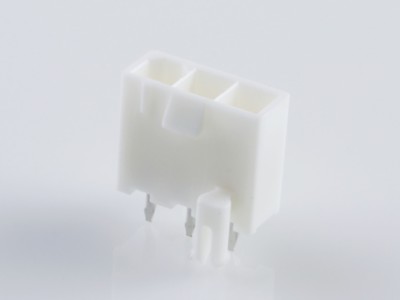 Mini-Fit Jr. Vertical Header, 4.20mm Pitch, Single Row, 3 Circuits, with  Snap-in Plastic Peg PCB Lock, Gold, Natural for sale