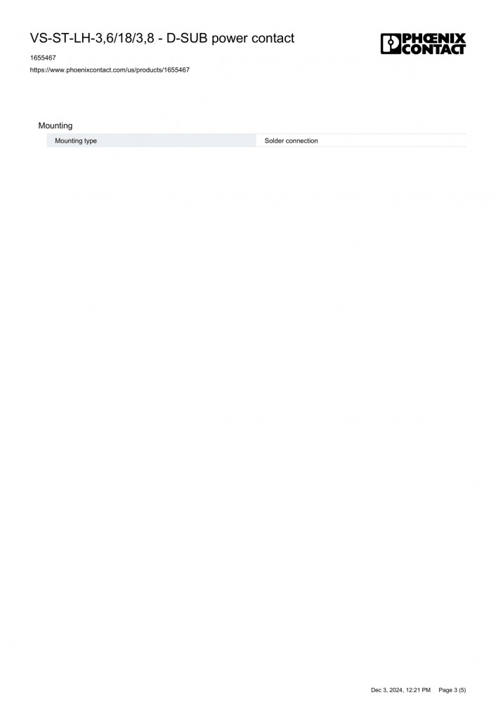 Phoenix Contact 1655467 technical document page 3