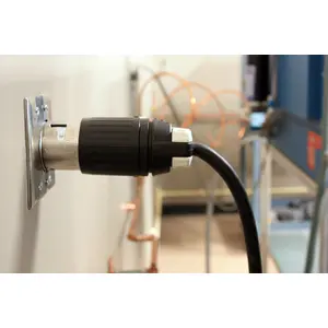 Locking Devices, Twist-Lock®, Industrial, Male Plug, 50A, 3-Phase Delta 250V AC, 3-Pole 4-Wire Grounding, Non- NEMA, Screw Terminal, Black and White for sale
