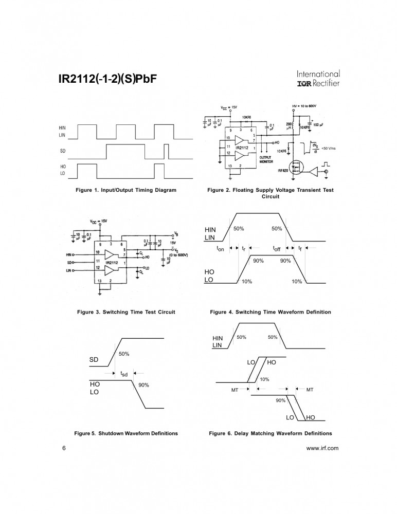 IR2112SPBF datasheet page 6