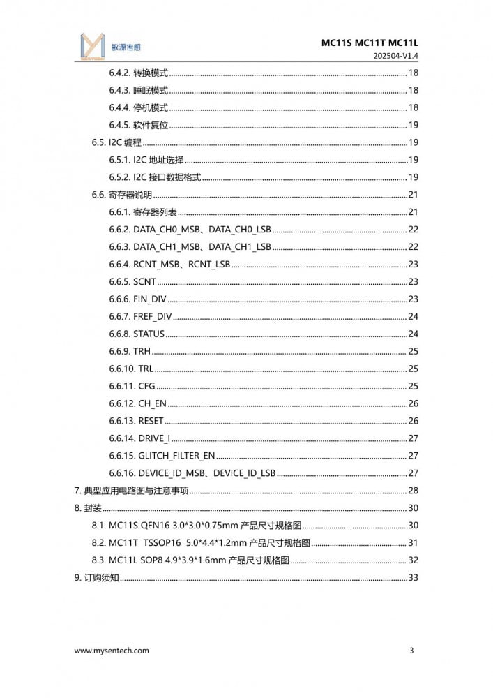 MC11T datasheet page 3