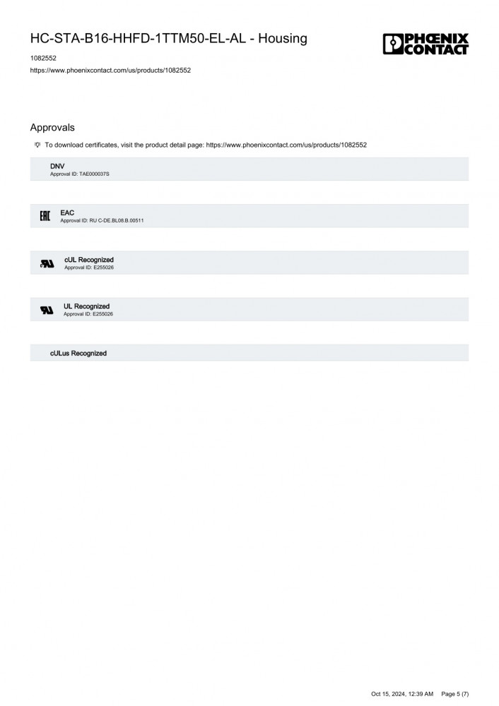 Phoenix Contact 1082552 product document page 5