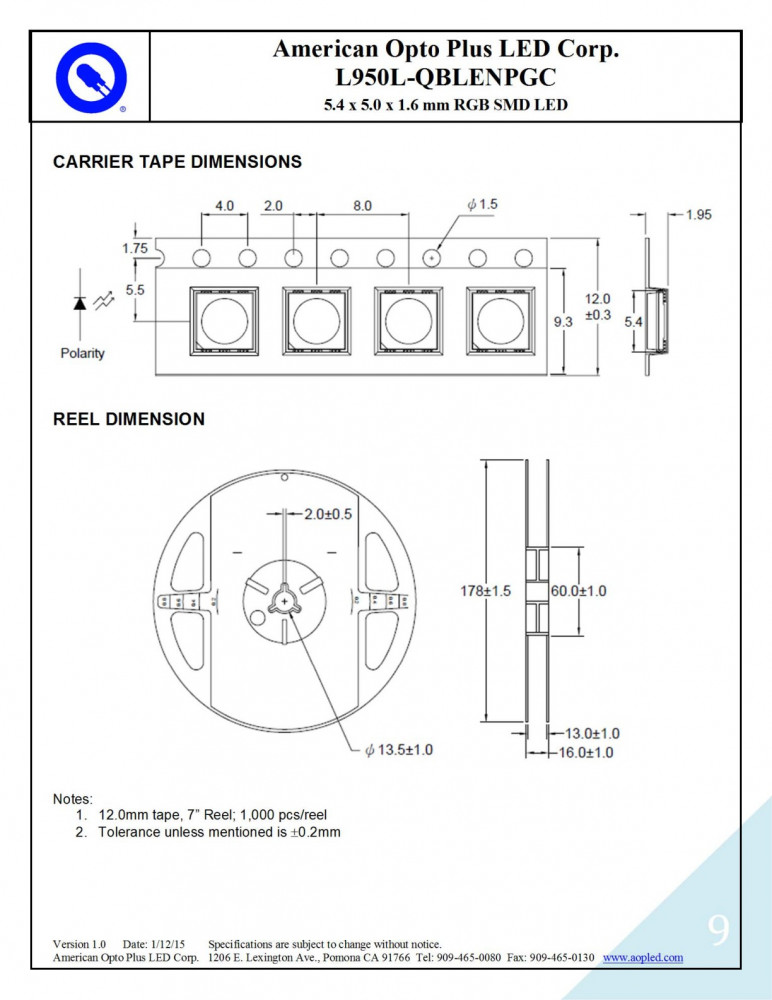 L950L-QBLENPGC datasheet page 9
