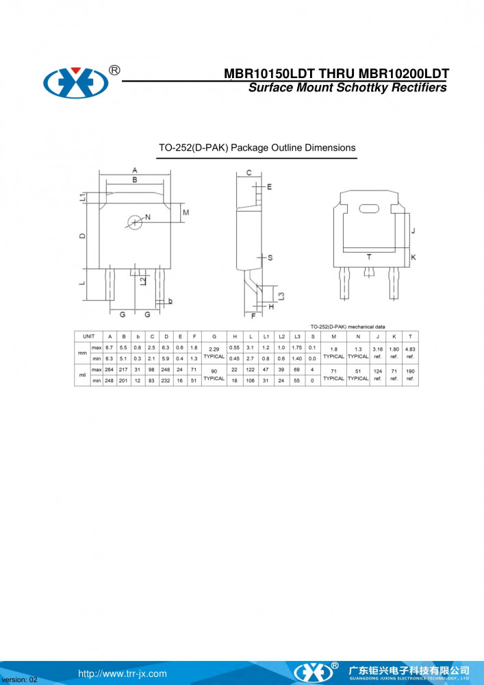 MBR10150LDT datasheet page 3
