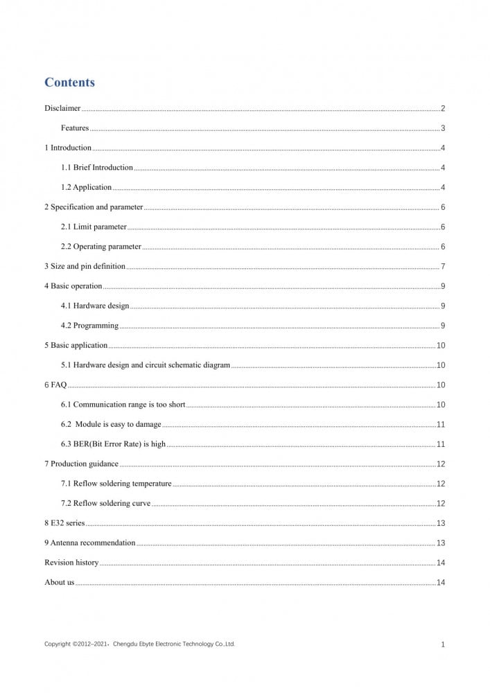 E32-400M30S datasheet page 2