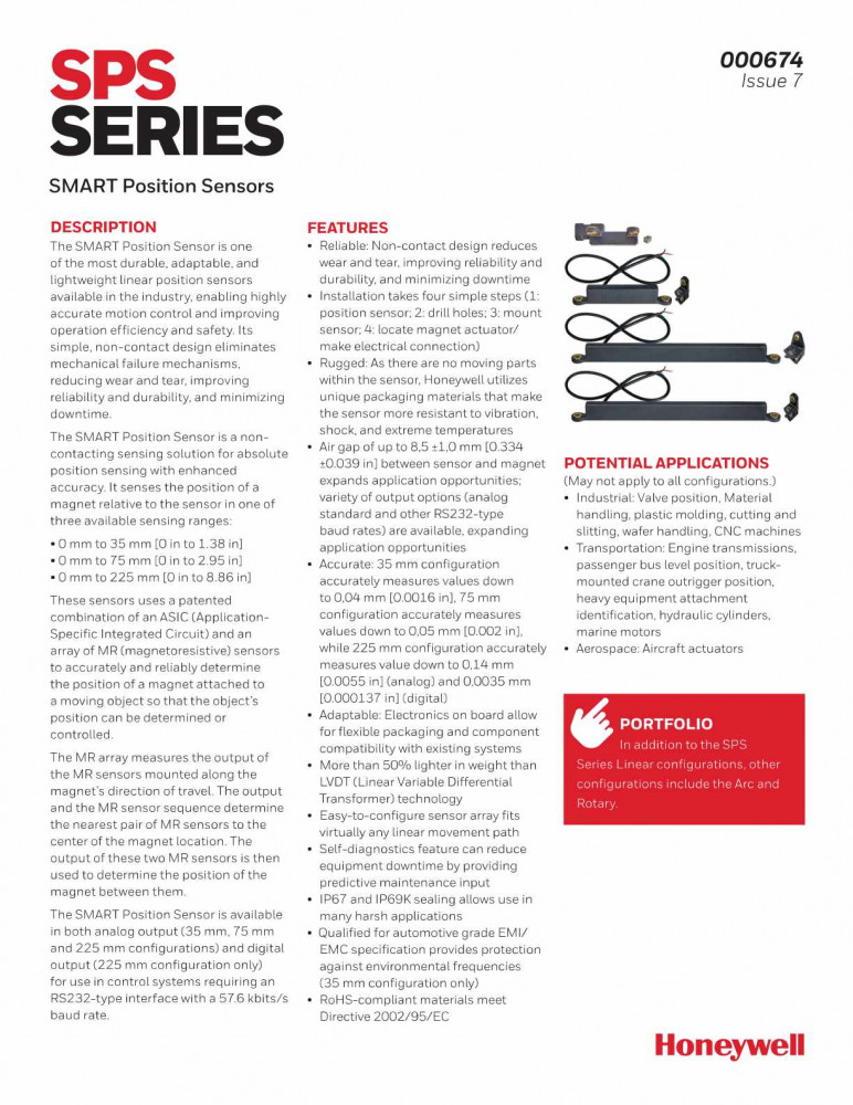 Honeywell SPS documentation page 1