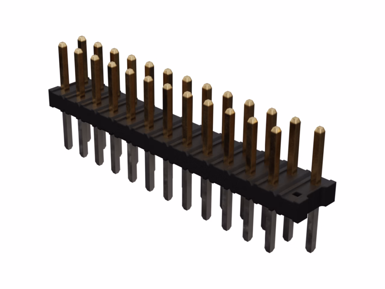 2.00mm Pitch Milli-Grid Header, Vertical, Through Hole, 26 Circuits (void at circuit 26), 0.38µm Gold (Au) Plating, Mating Pin Length 4.06mm, Tail Length 4.00mm, Tray, Lead-Free for sale