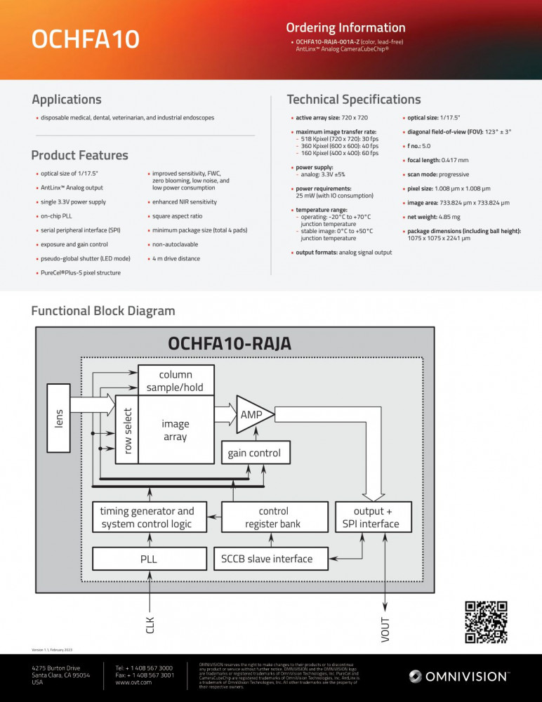 OCHFA10 product brief page 2