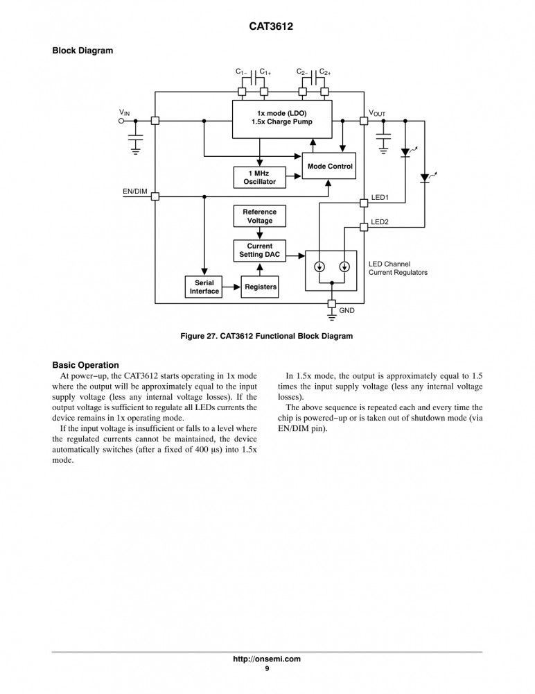 CAT3612 datasheet page 9