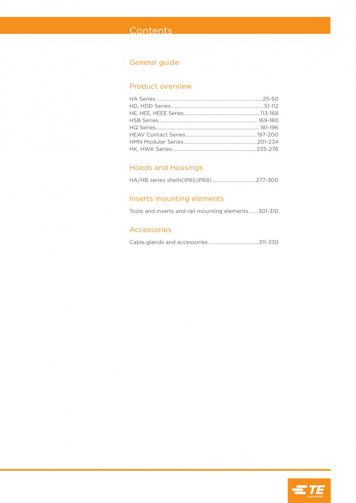 TE Heavy Duty Connector catalog page 3