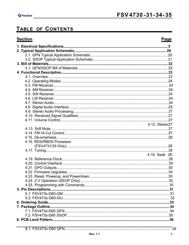 FSV4730-D60-GU datasheet page 2