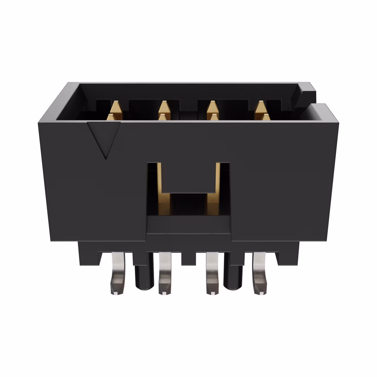 2.00mm Pitch, Milli-Grid PCB Header, Dual Row, Vertical, Surface Mount, Shrouded, 8 Circuits, 0.38µm Gold (Au) Plating, Single Side Slot, Center Friction Lock, with Pegs, Tube for sale