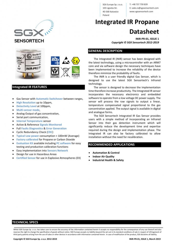 INIR-PR2.1% datasheet page 1