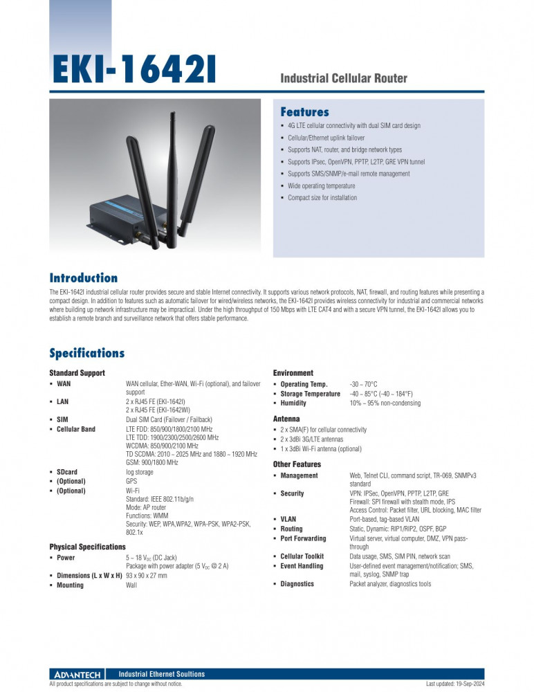 EKI-1642I technical document image, page 1