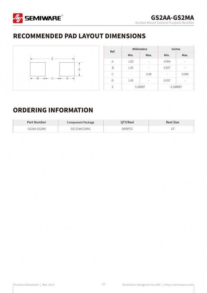 SEMIWARE GS2MA datasheet page 4