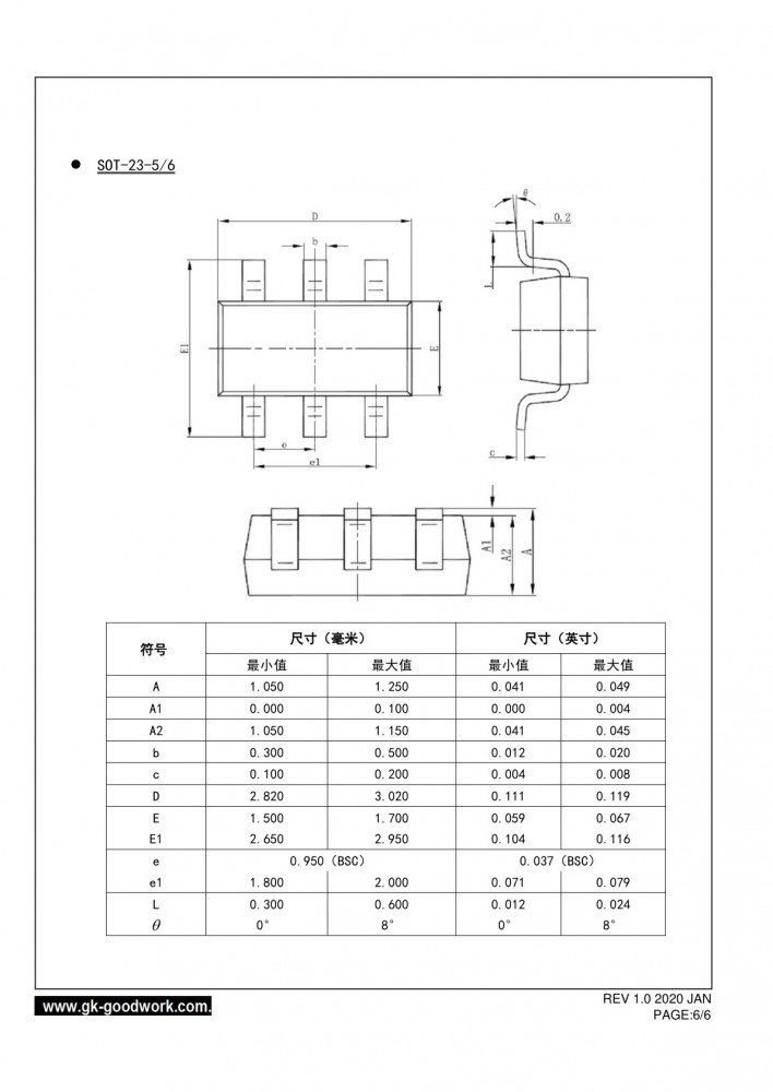 GOODWORK LMV321 technical document page 6