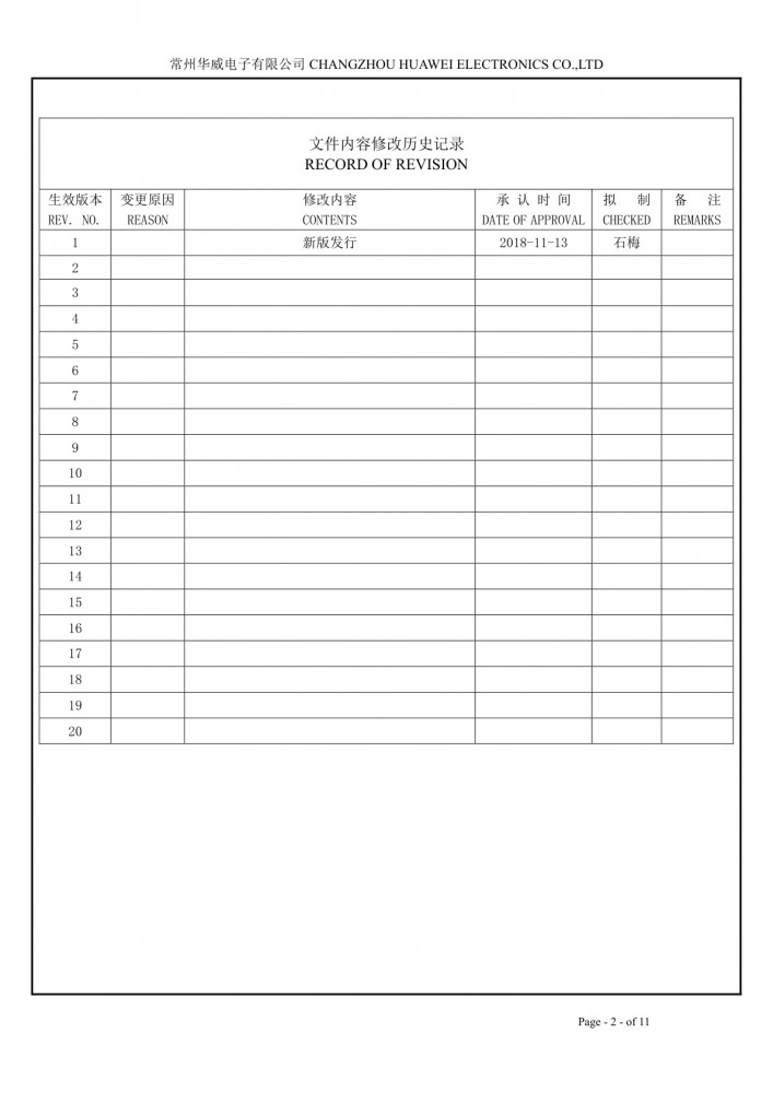 KM series datasheet page 1