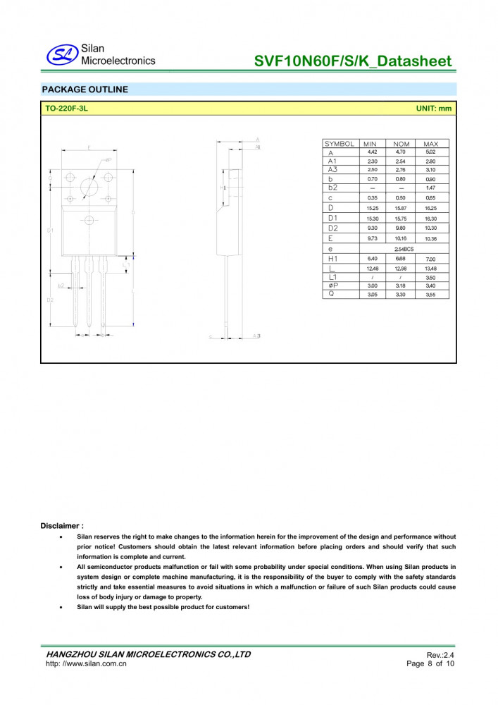 SVF10N60F datasheet page 8