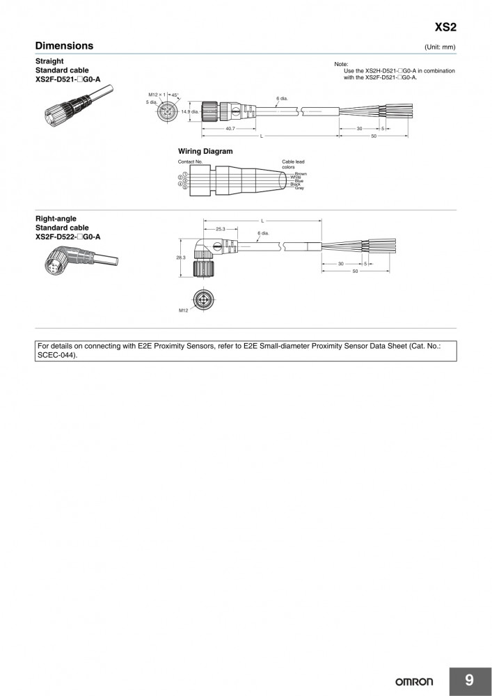 OMRON XS2 technical document page 9