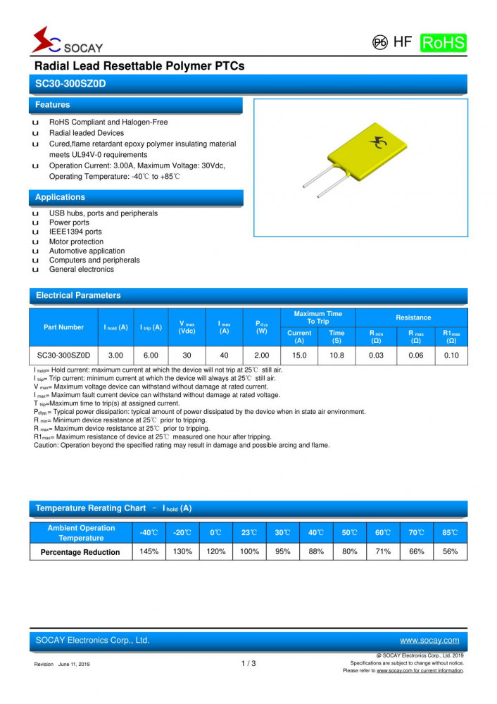 SC30-300SZ0D technical document page 1