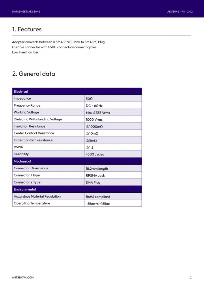 ADSS046 datasheet page 2